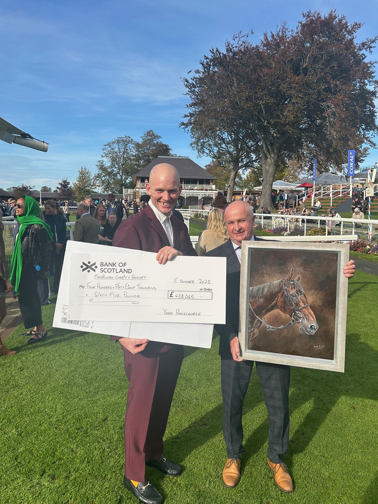 Farmer Karl has painted a prize for the Ride of Their Lives jockey who ...